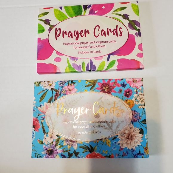 Office | Prayer Cards 1 Boxes Of 20 Scripture Prayer Cards In Floral ...